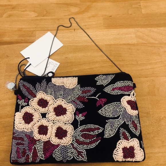 From St Xavier | Bags | From St Xavier Zipper Clutchblack Velvet | Poshmark